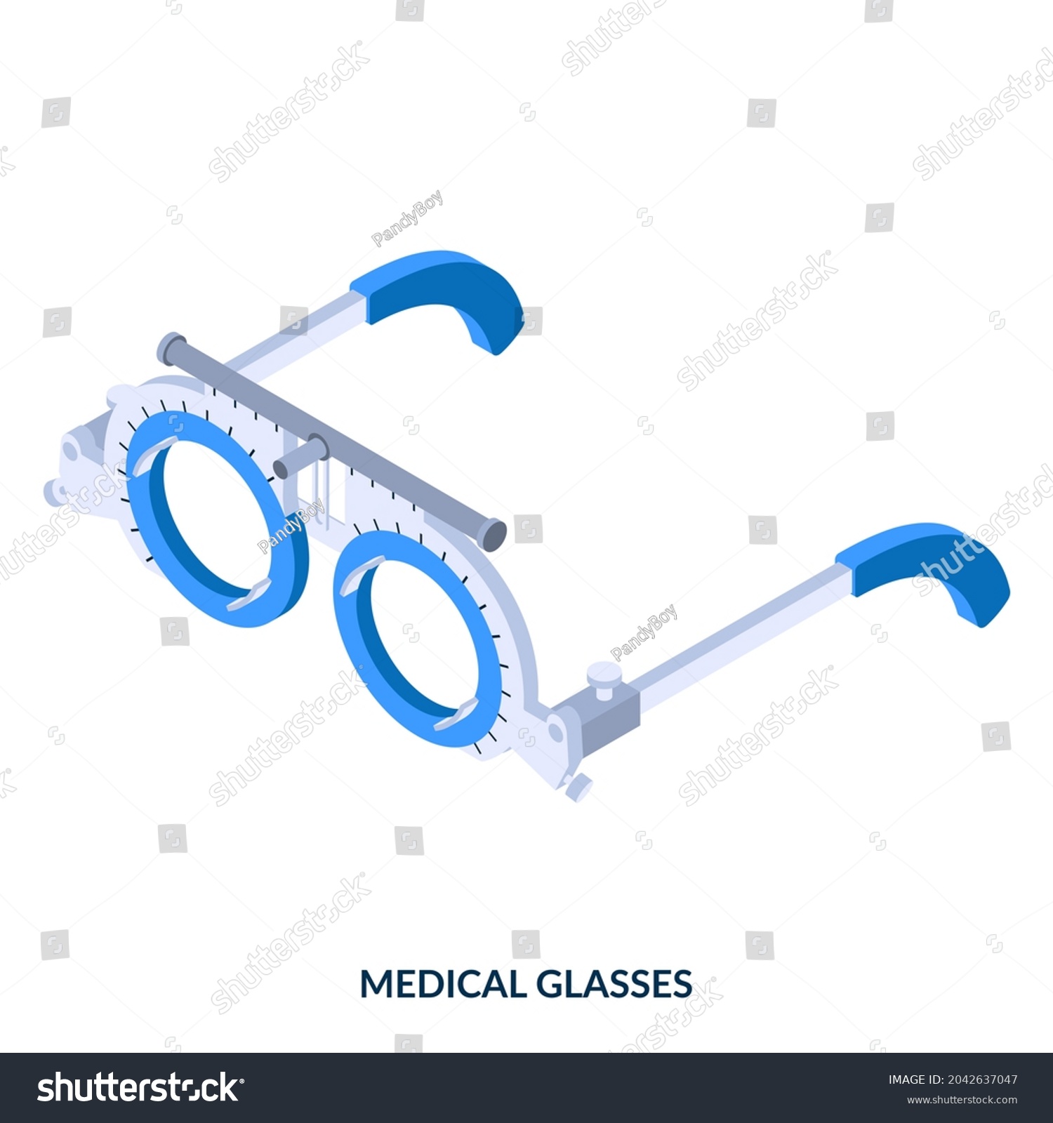 Optometrist Trial Frame Medical Glasses Isometric Stock Vector (Royalty ... Optometrist Trial Frame Medical Glasses Isometric Stock Vector (Royalty ...