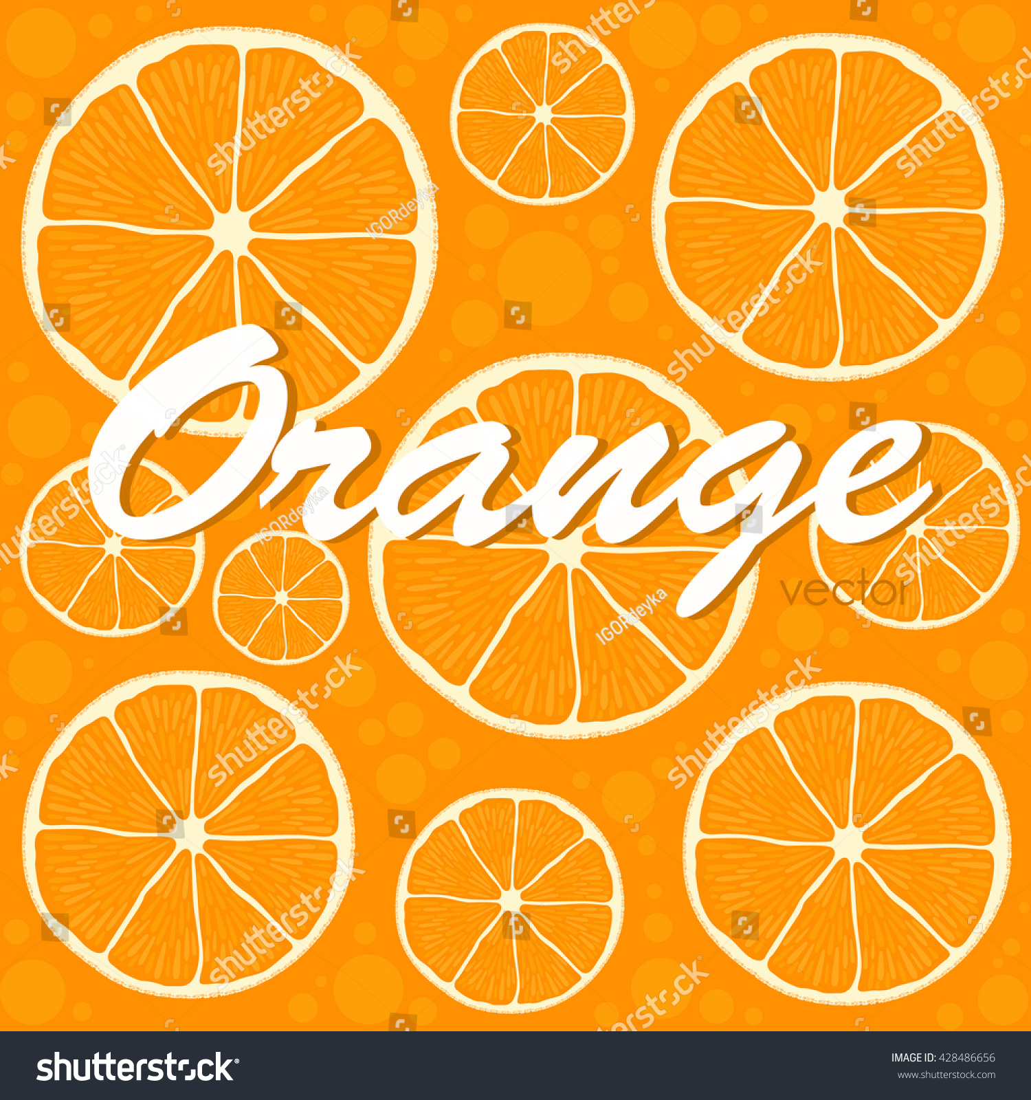 Orange Background Vector Stock Vector (Royalty Free) 428486656 ...