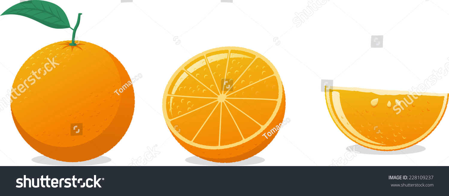 Orange Cartoon Vector Illustration Stock Vector (Royalty Free ...