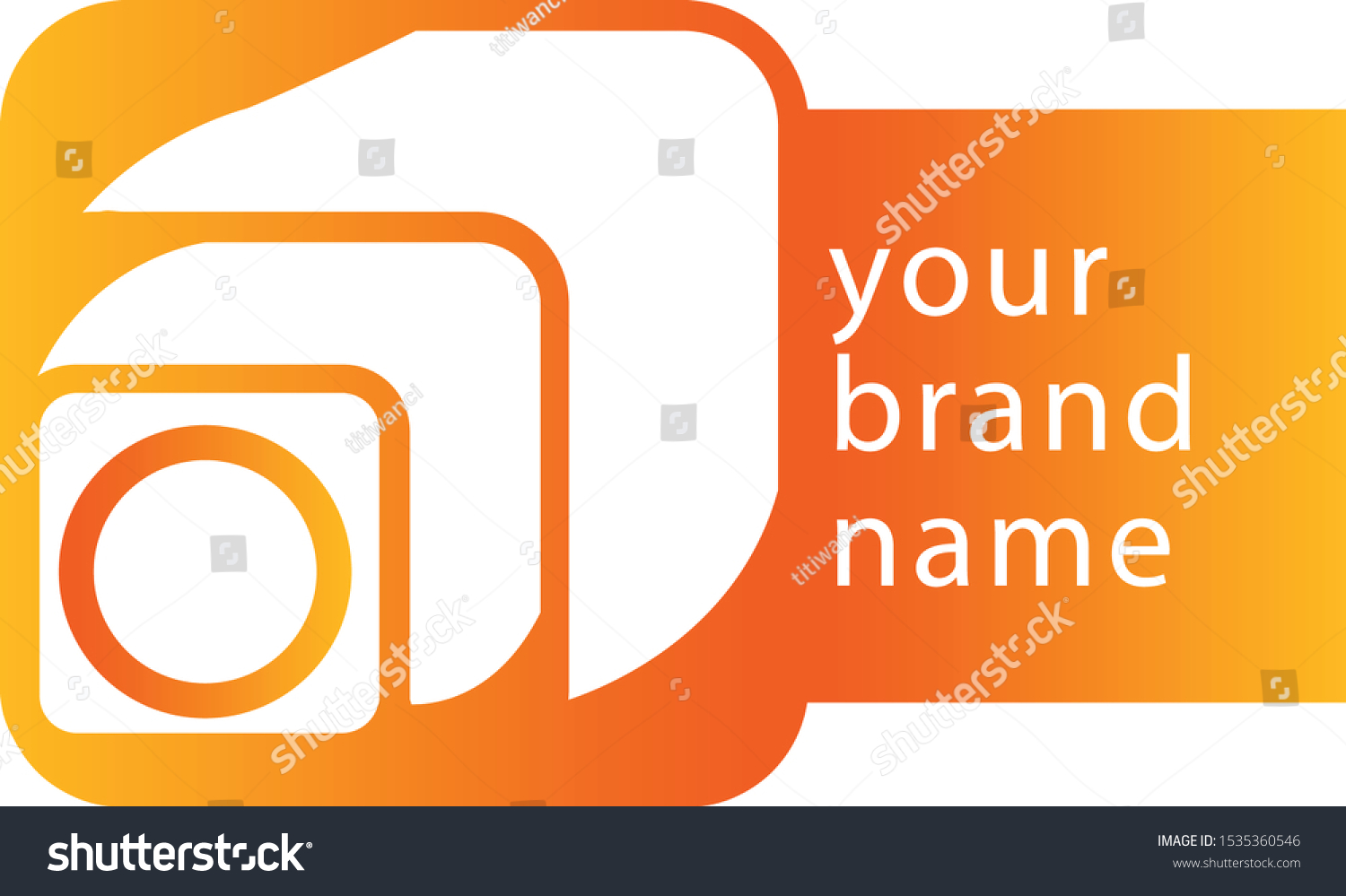 Orange Cctv Logo Vector Design Stock Vector (Royalty Free) 1535360546 ...