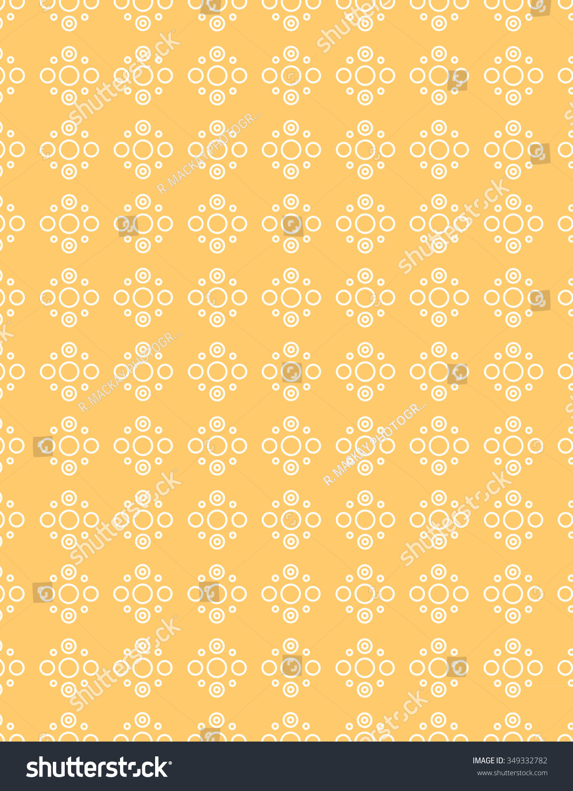 Orange Circle Pattern Over Green Color Stock Vector (Royalty Free ...
