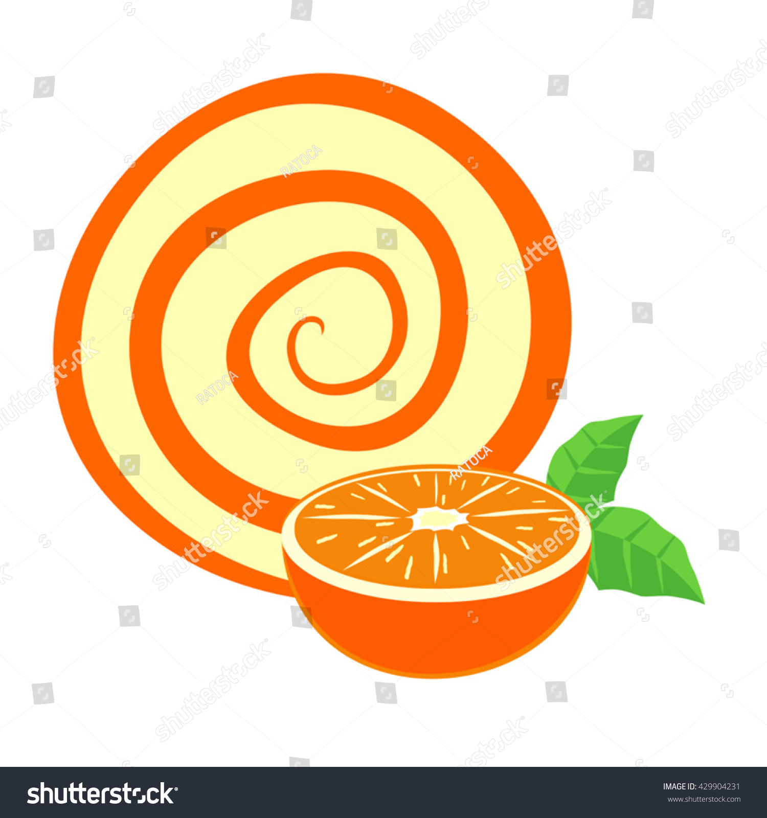 Orange Fruit Symbol Stock Vector (Royalty Free) 429904231 | Shutterstock