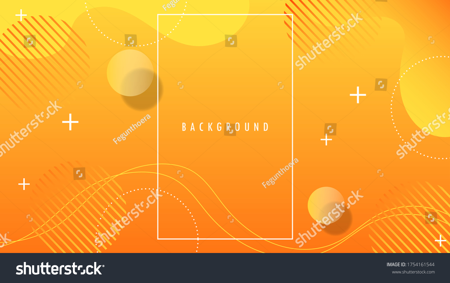 Orange Gradient Colour Background Wallpaper Template Stock Vector ...