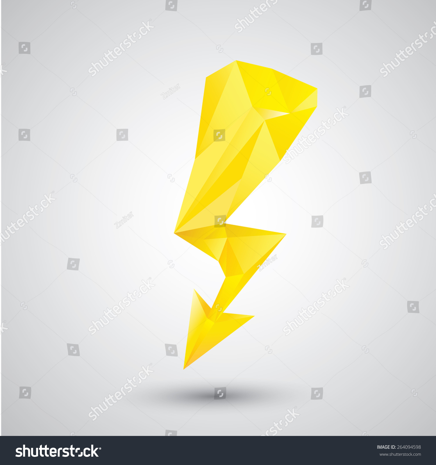 Orange Lightning Bolt Vector Icon Lightning Stock Vector (Royalty Free ...