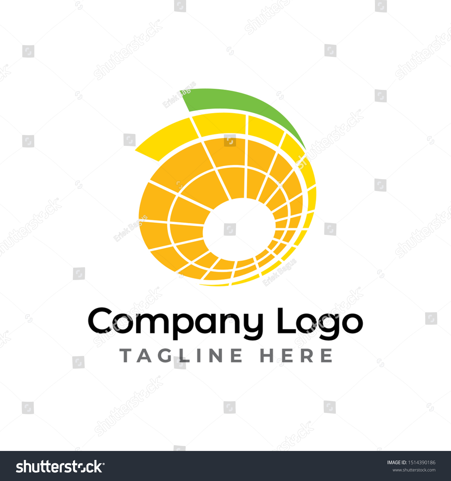 Orange Mango Logo Digital Tech Fruit Stock Vector (Royalty Free ...