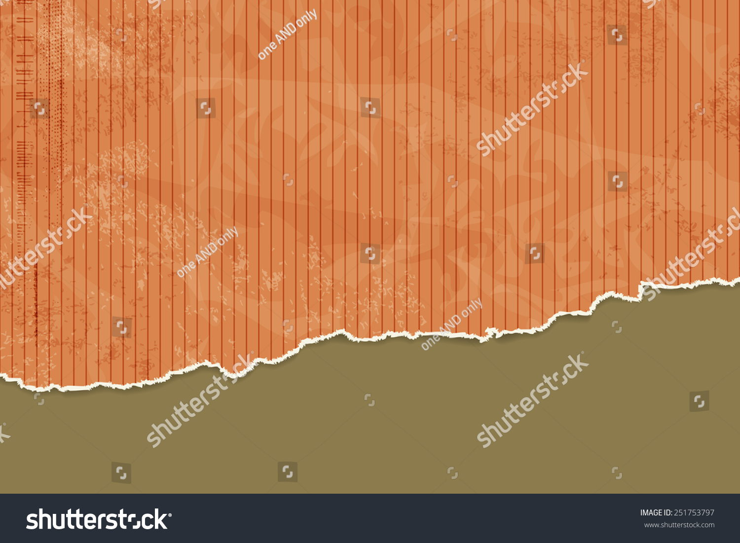 Orange Paper Background Torn Edges Stock Vector (Royalty Free ...