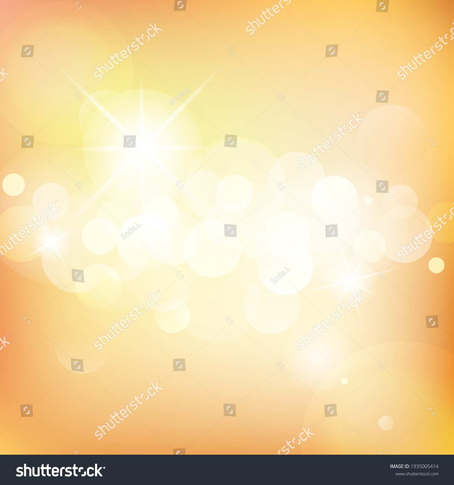 Orange Shine Background Bokeh Light Stock Vector (Royalty Free ...