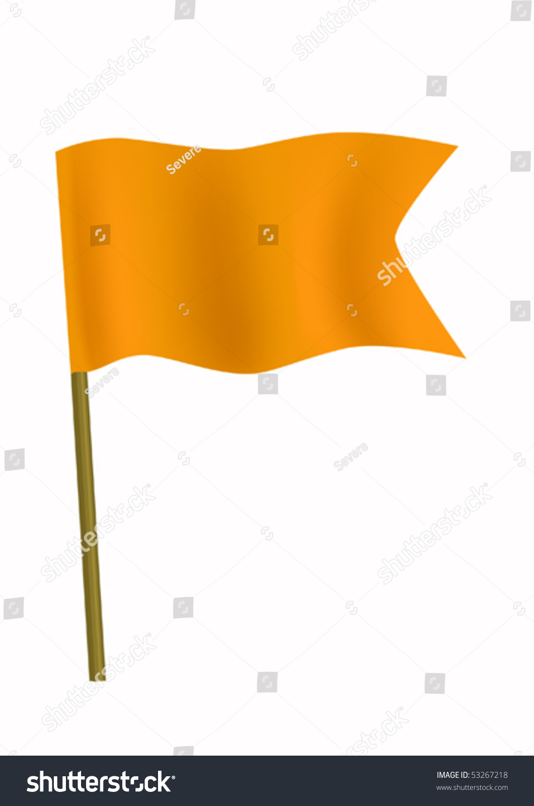 Orange Small Flag Stock Vector Illustration 53267218 : Shutterstock