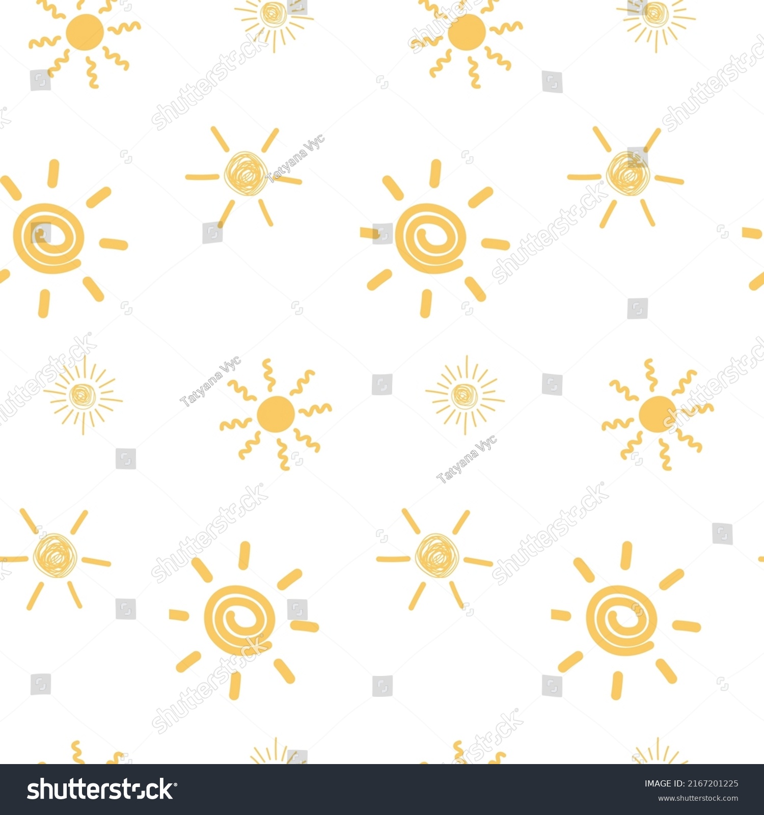 Orange Sun Rays Vector Drawing Set Stock Vector (Royalty Free ...
