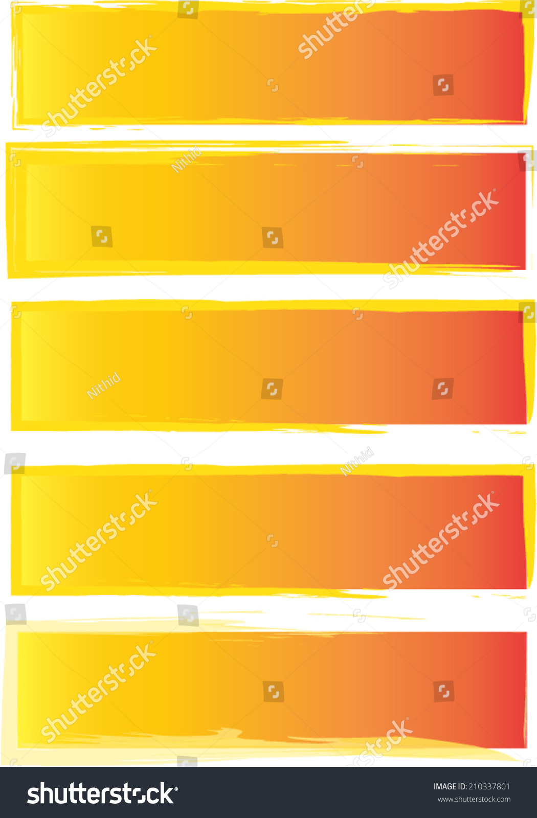Orange Web Banner Stock Vector (Royalty Free) 210337801