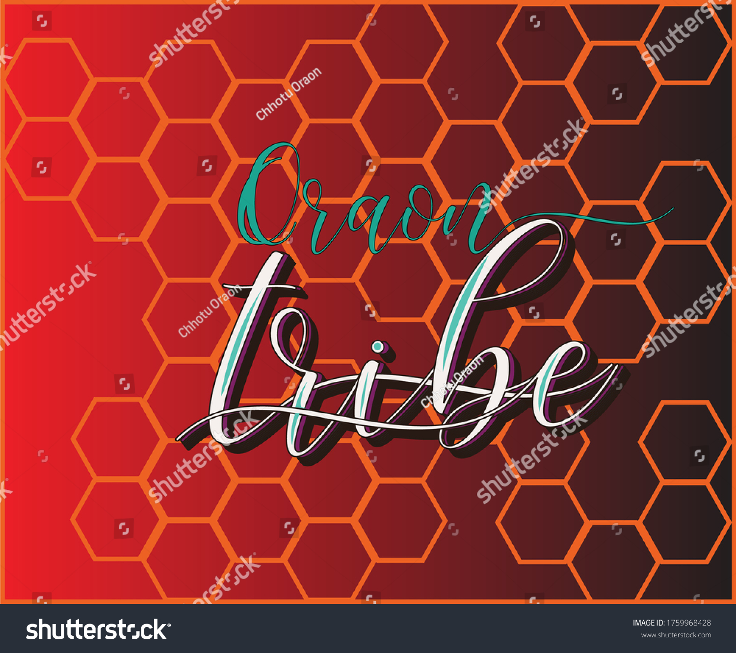 Oraon Tribe Print Vector Design Stock Vector (Royalty Free) 1759968428 ...