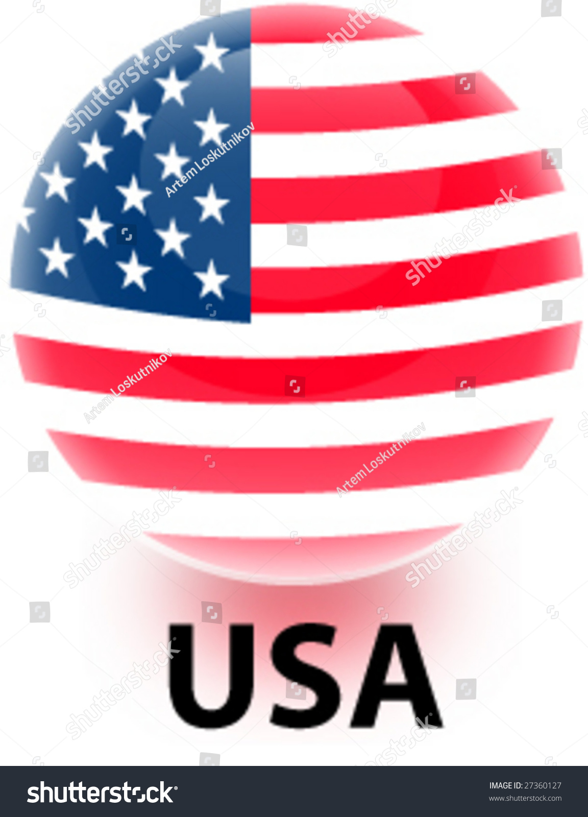 Orb United States Flag Stock Vector (Royalty Free) 27360127