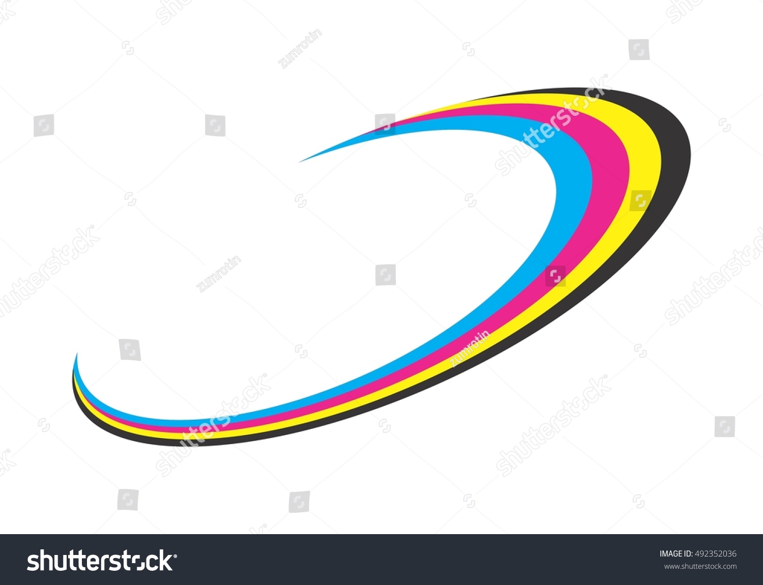 Orbit Logo Vector Stock Vector (Royalty Free) 492352036