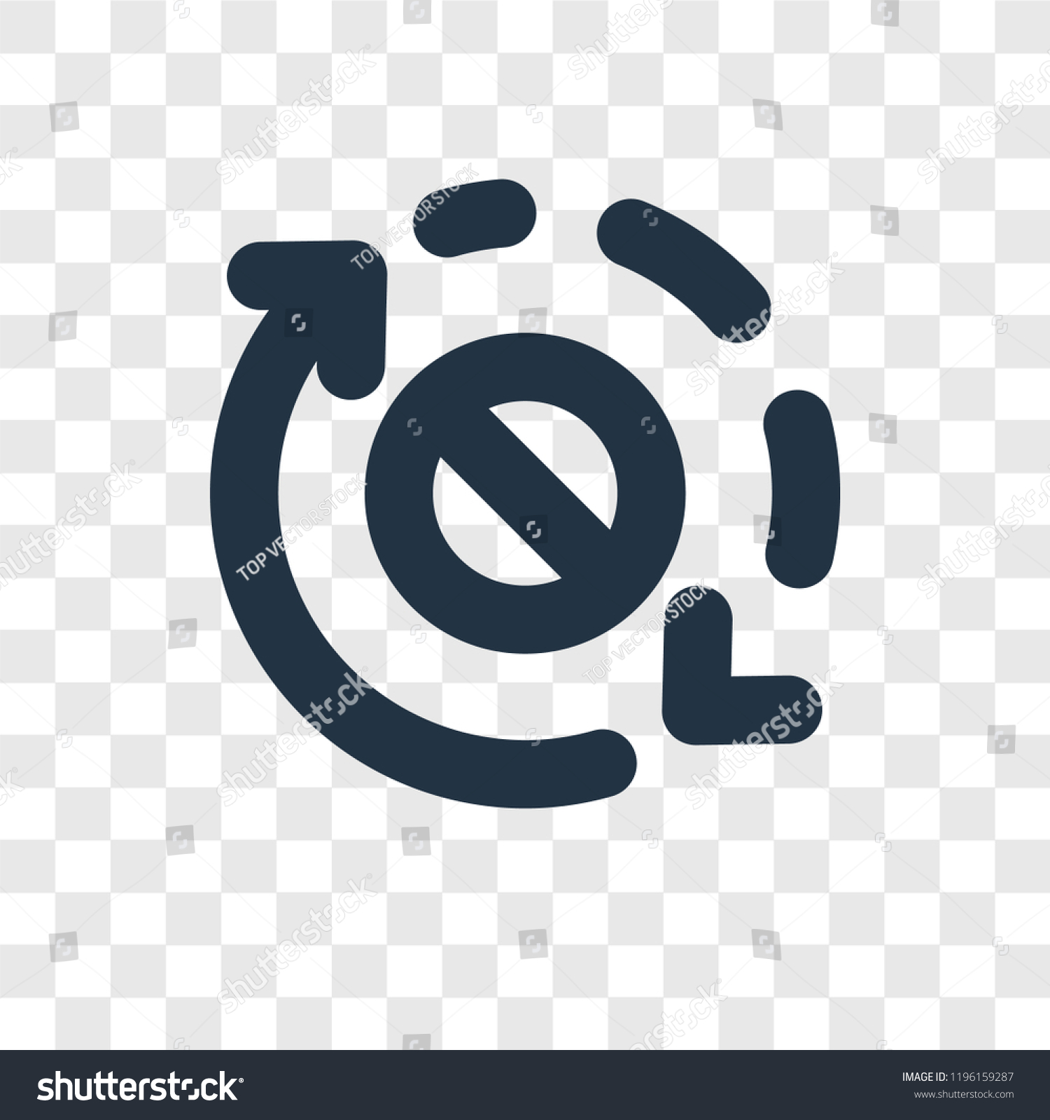 Orbit Vector Icon Isolated On Transparent Stock Vector (Royalty Free ...