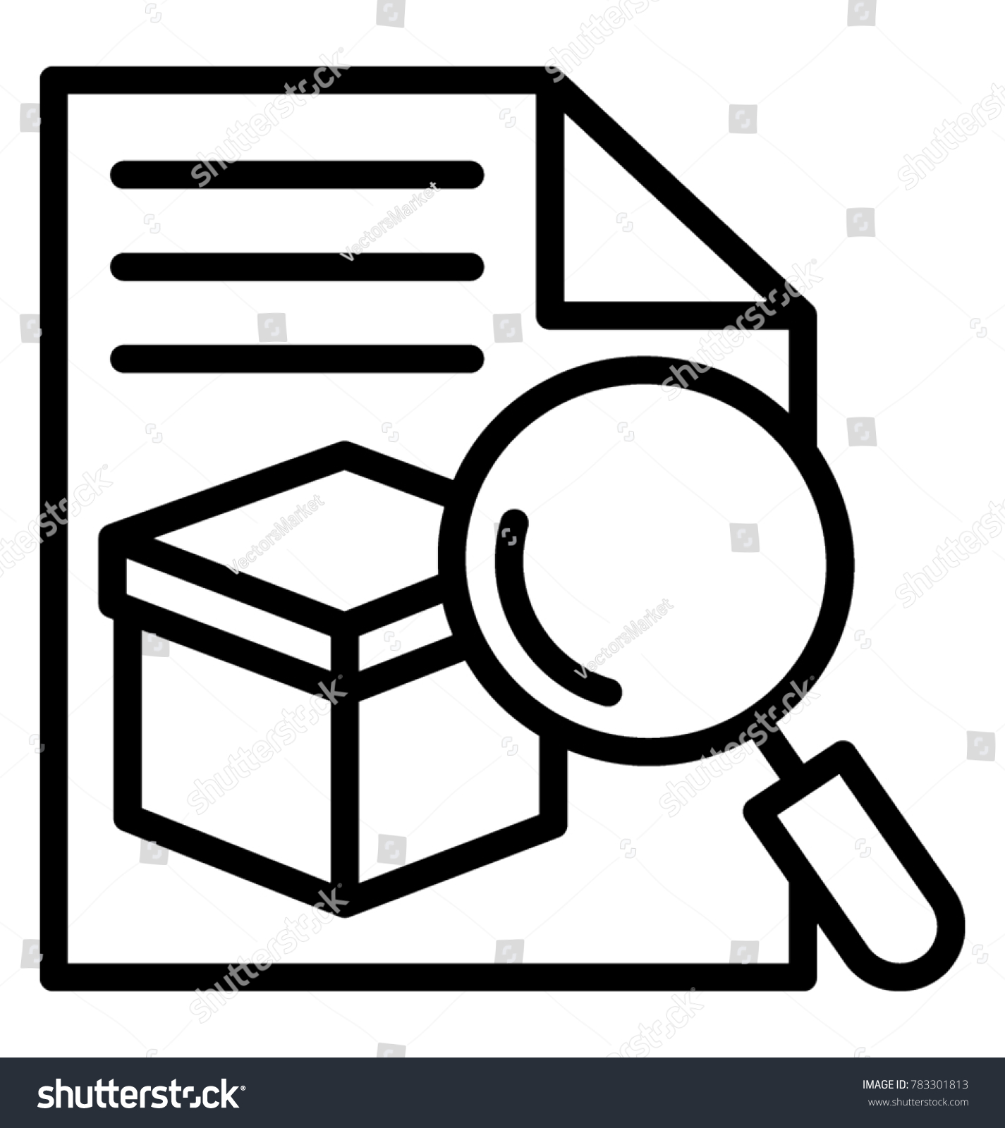 Order Status Tracking Concept Line Vector Stock Vector (Royalty Free ...