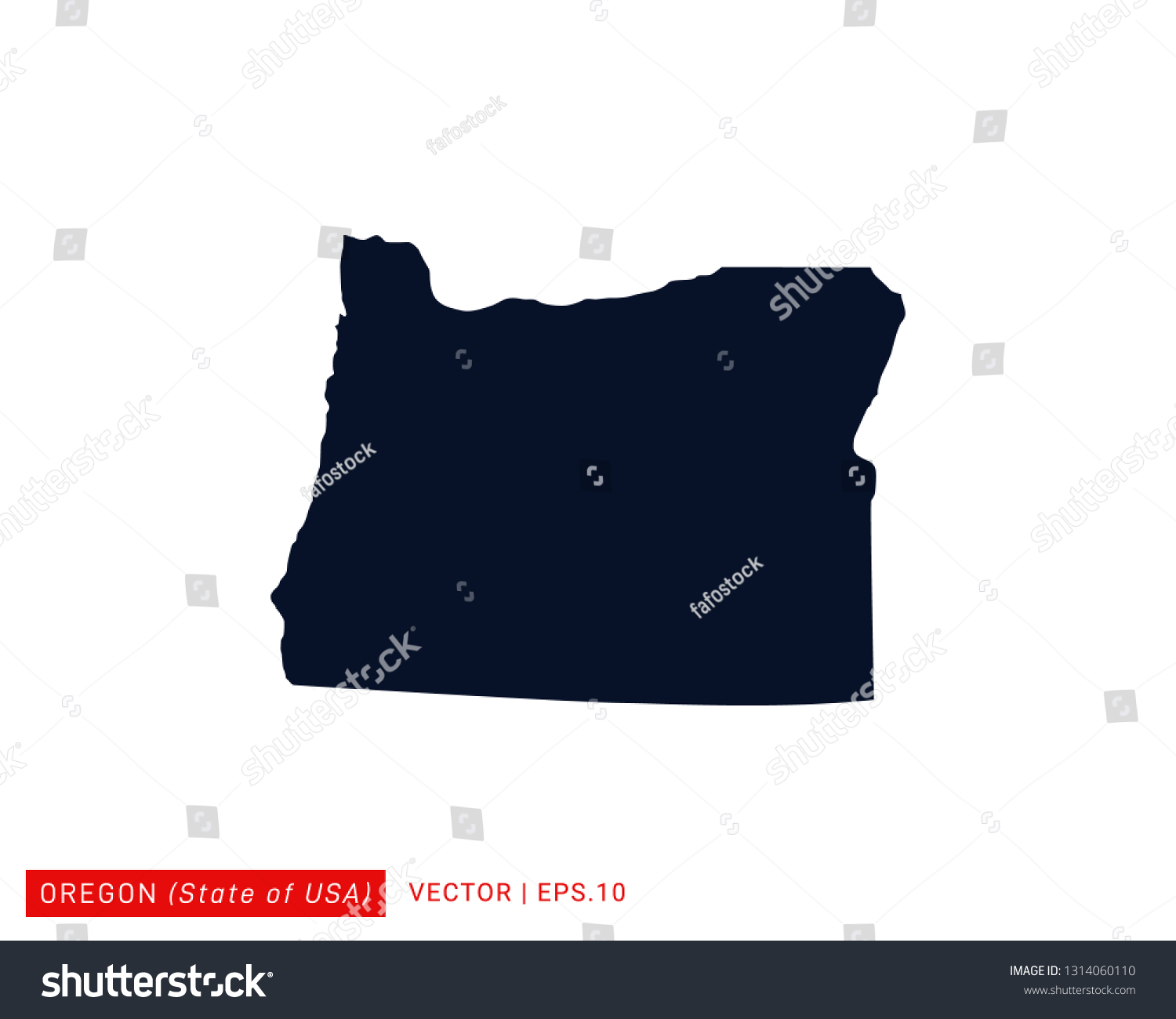 Oregon Map Design Template: เวกเตอร์สต็อก (ปลอดค่าลิขสิทธิ์) 1314060110 ...