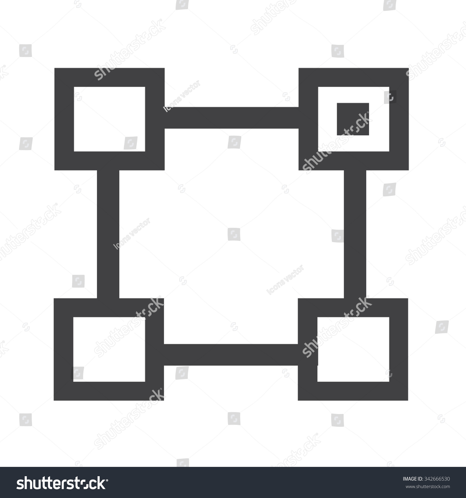 Org Unit Vector Symbol Line Icon: เวกเตอร์สต็อก (ปลอดค่าลิขสิทธิ์ ...