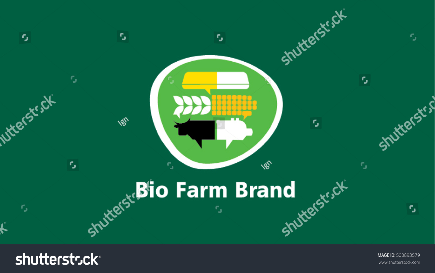 Organic Bio Production Vector Logo Template Stock Vector (Royalty Free ...