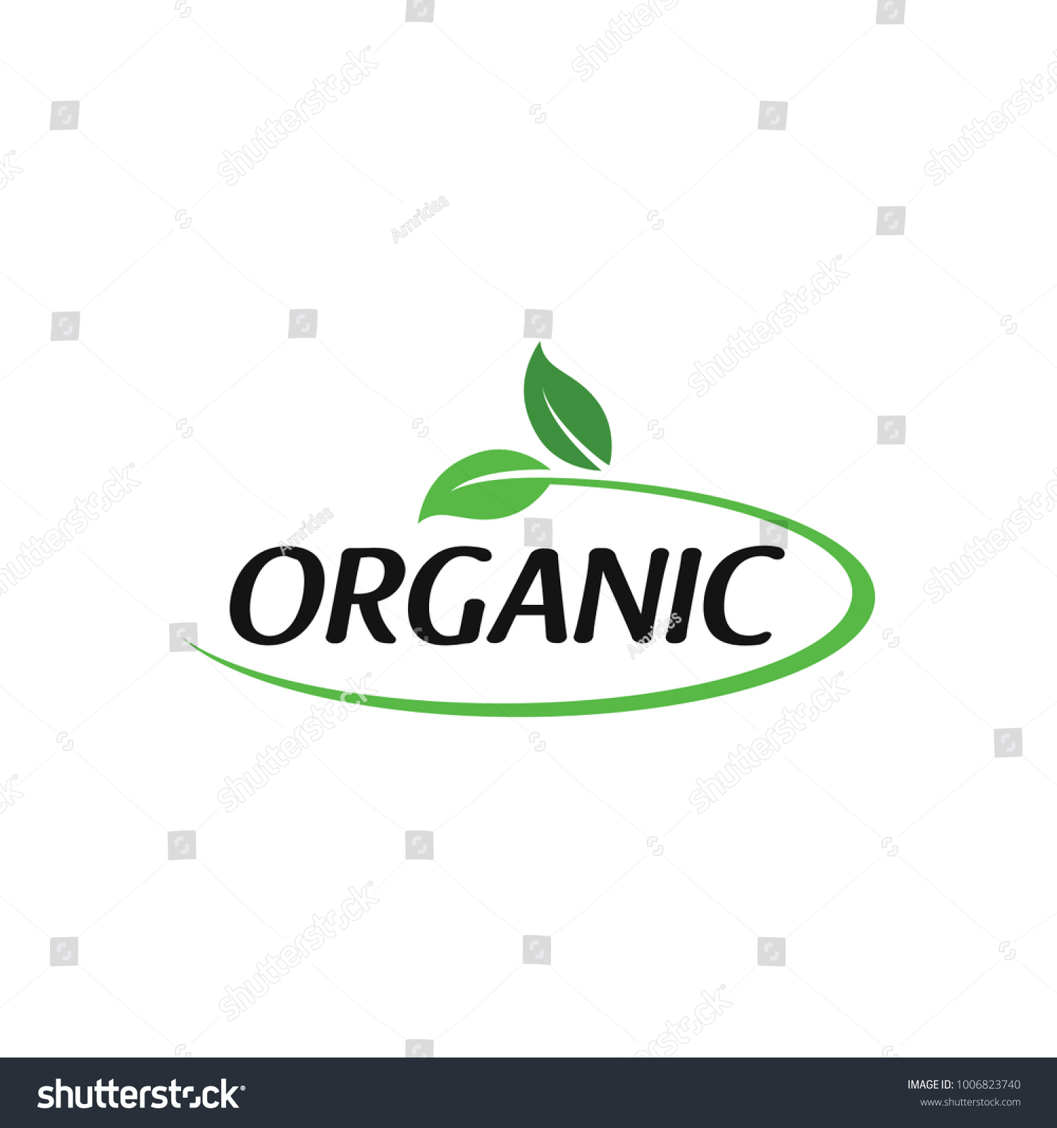 Organic Logo Design Vector Stock Vector (Royalty Free) 1006823740 ...