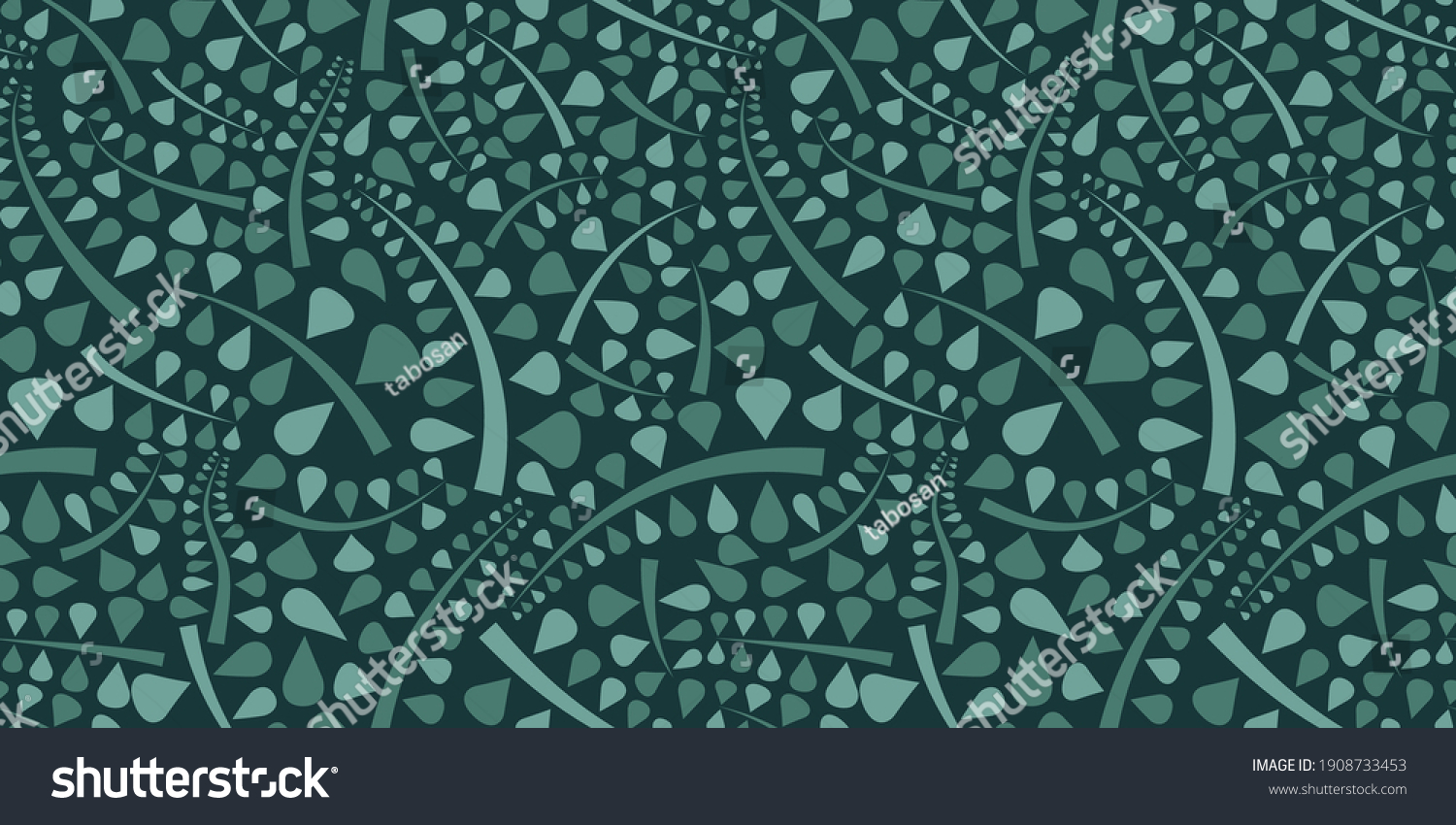Organic Motif Botanical Motif Background Seamless Stock Vector (Royalty ...