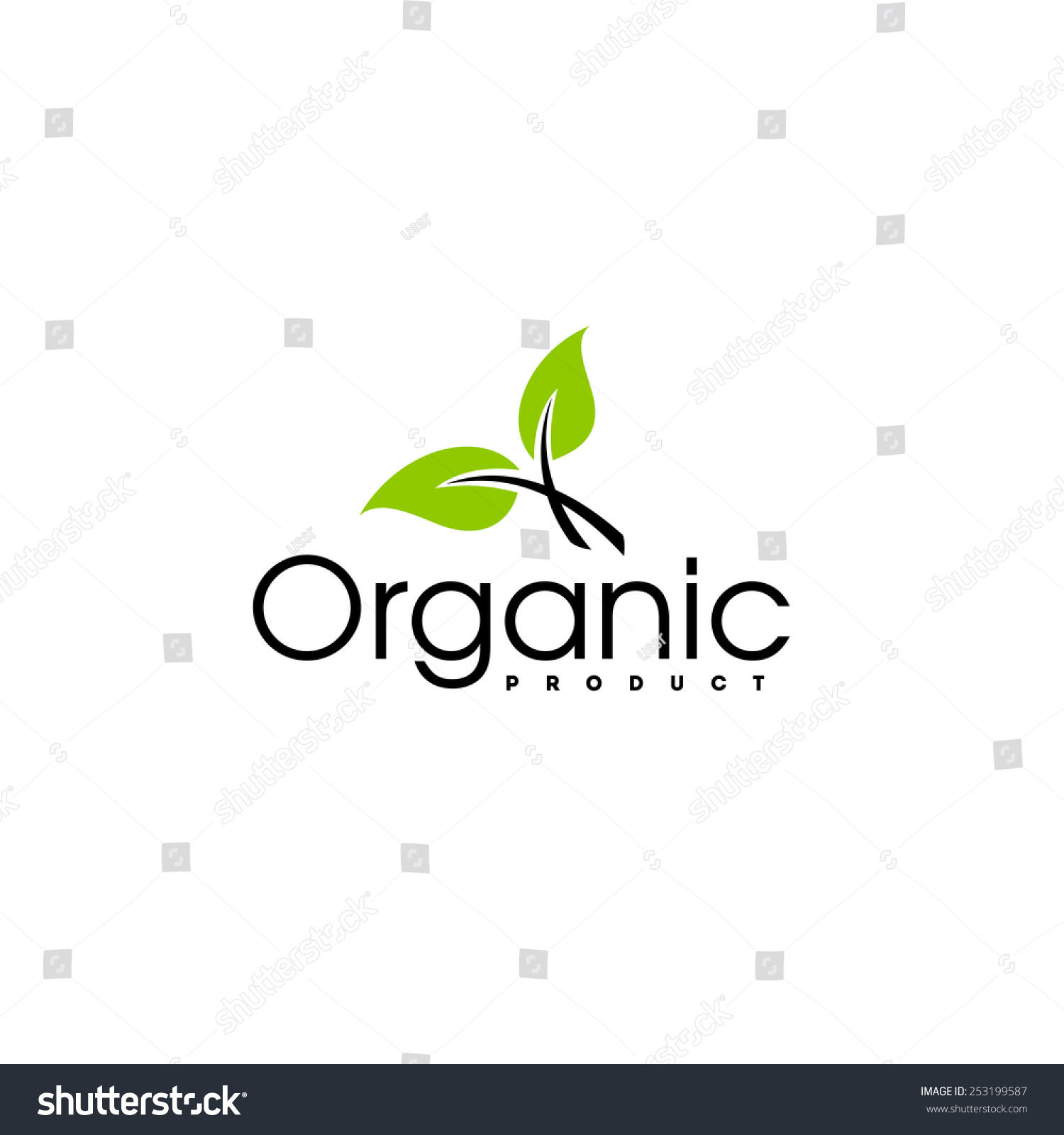 Organic Product Logo Design Vector Template Stock Vector (Royalty Free ... Organic Product Logo Design Vector Template Stock Vector (Royalty Free ...