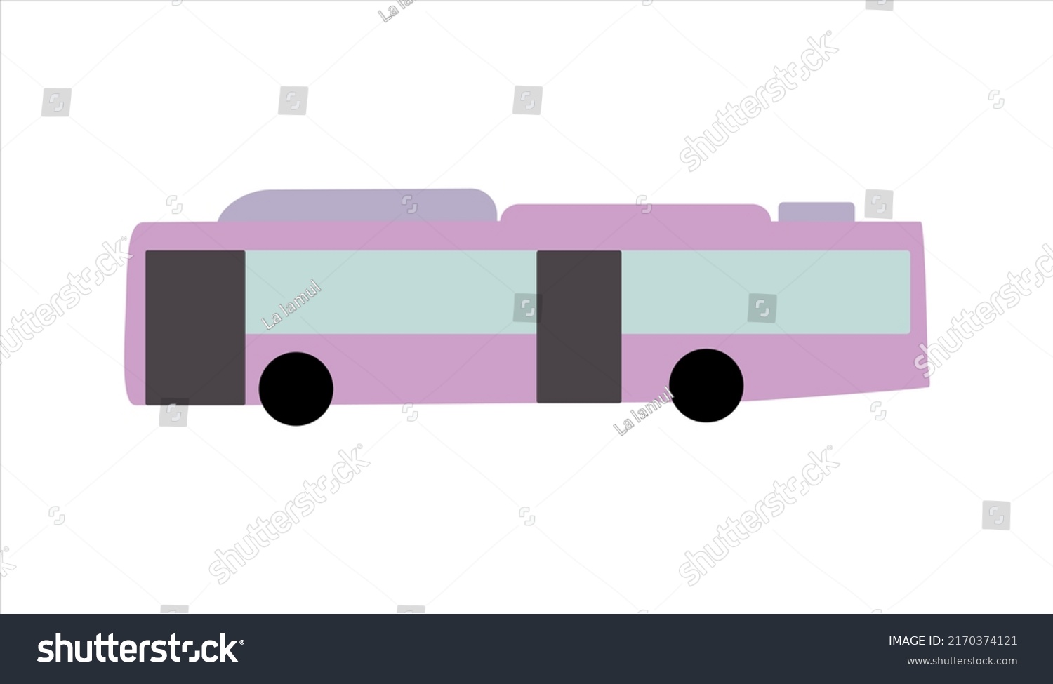 Organic Vector Cartoon Bus Shape Stock Vector (Royalty Free) 2170374121 ...