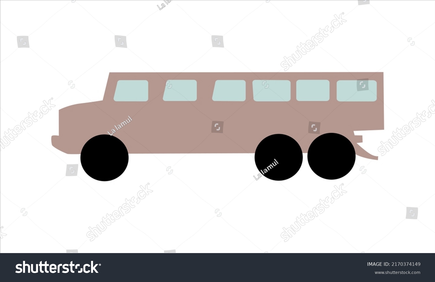 Organic Vector Cartoon Bus Shape Stock Vector (Royalty Free) 2170374149 ...