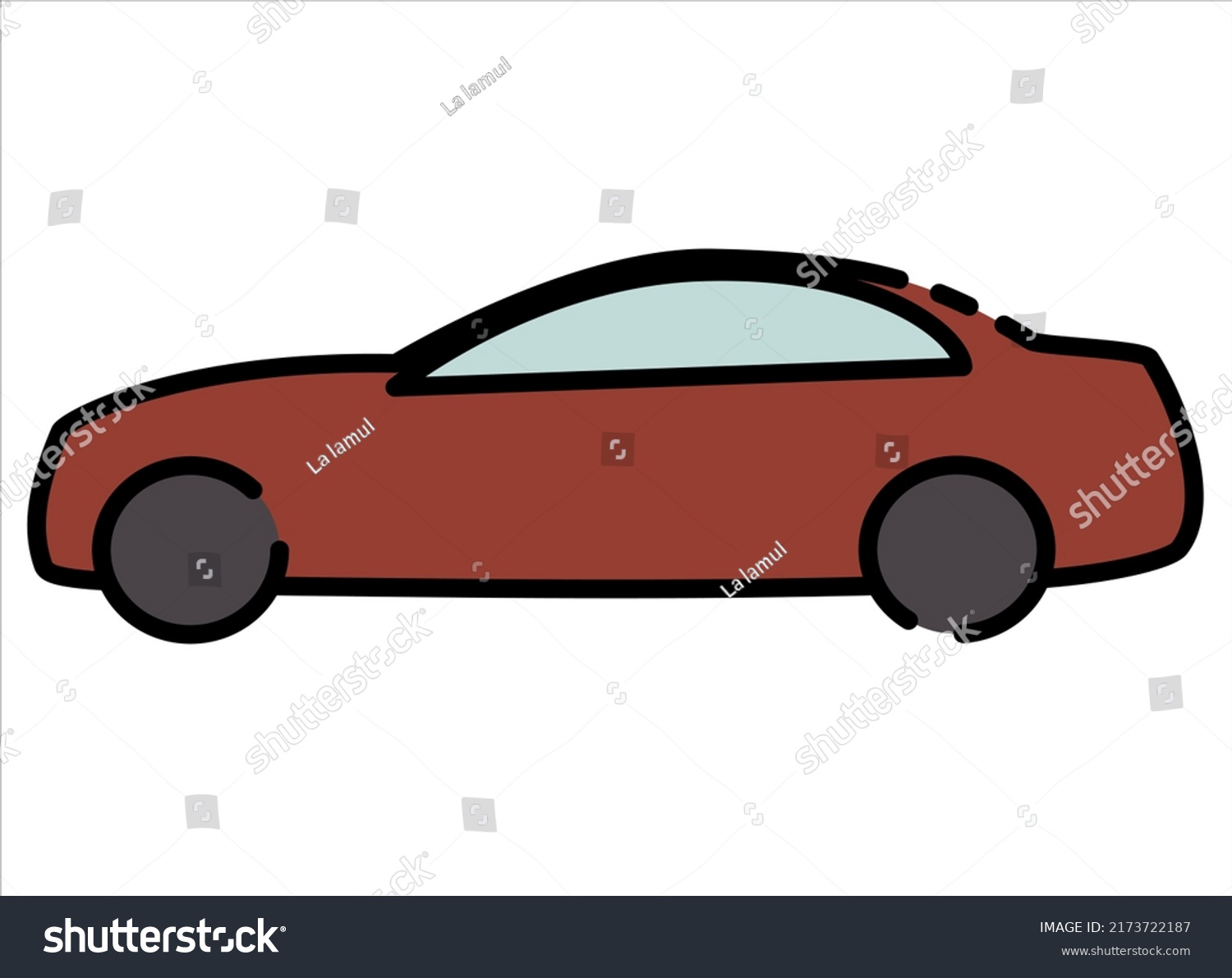 Organic Vector Cartoon Car Shape Stock Vector (Royalty Free) 2173722187 ...