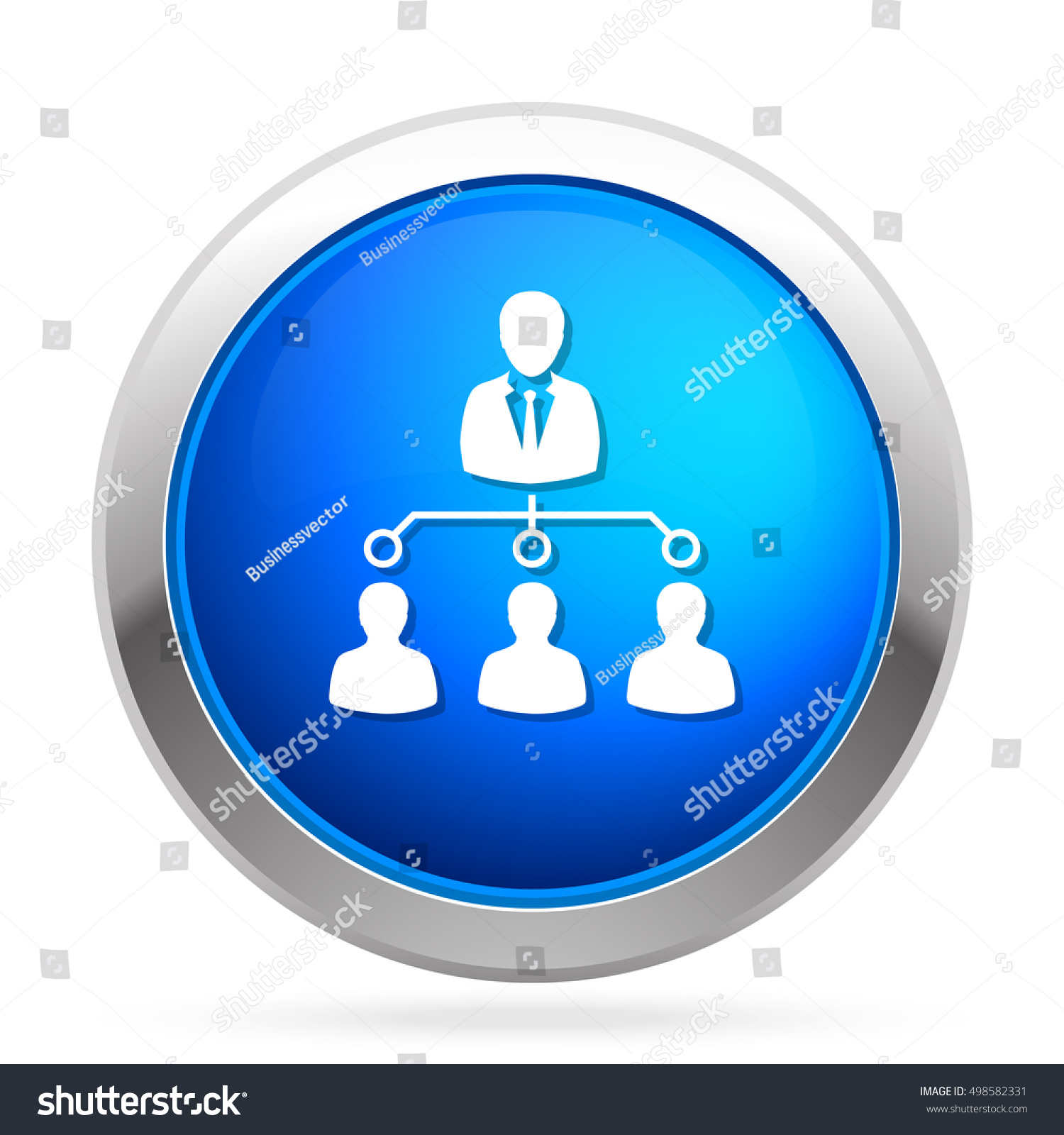Organisation Chart Icon Stock Vector (Royalty Free) 498582331