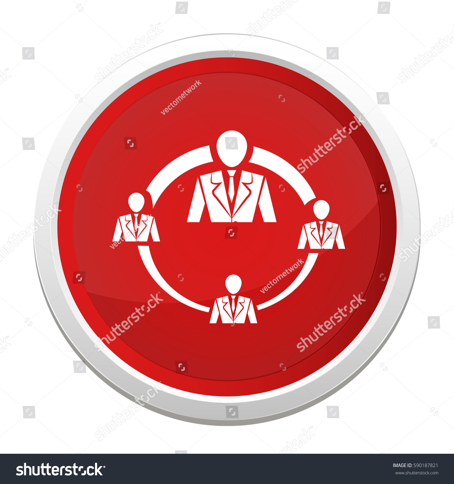 Organisation Chart Icon Stock Vector (Royalty Free) 590187821 ...