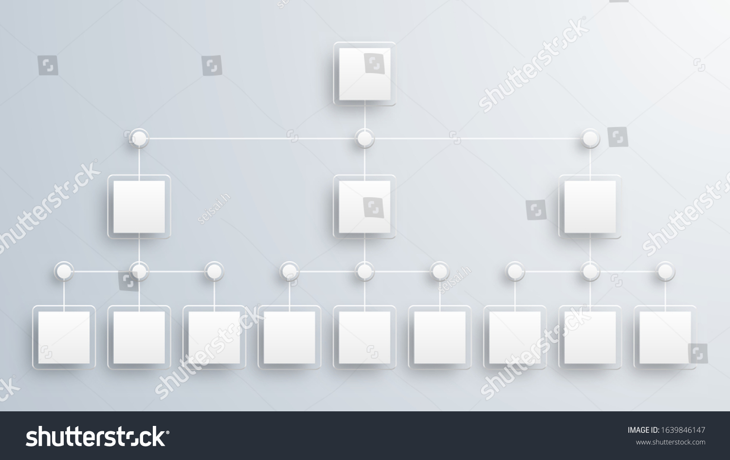 Organization Chart Business Chart Design Presentation: เวกเตอร์สต็อก ...