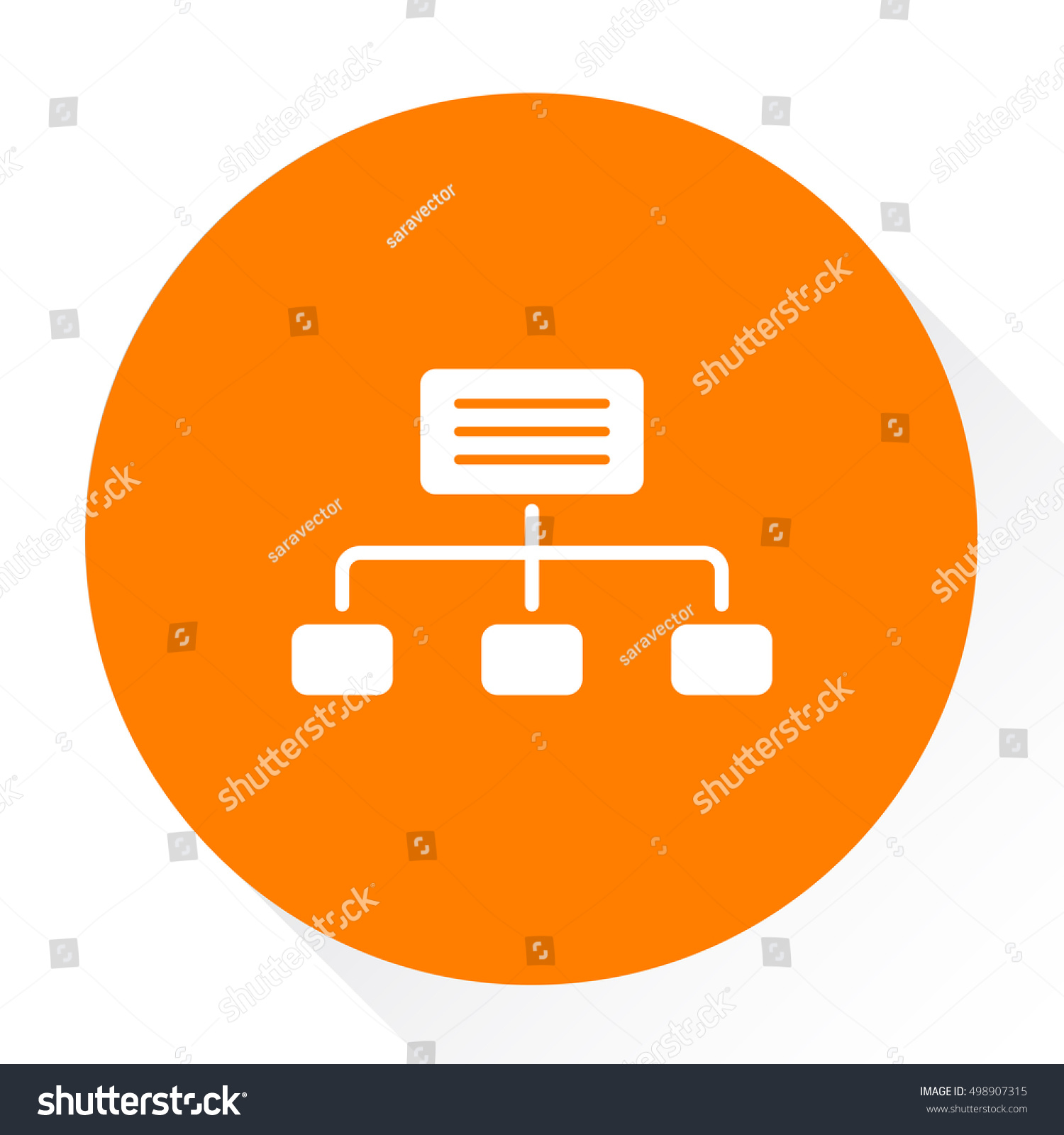 Vektor Stok Organization Chart Icon (Tanpa Royalti) 498907315 ...