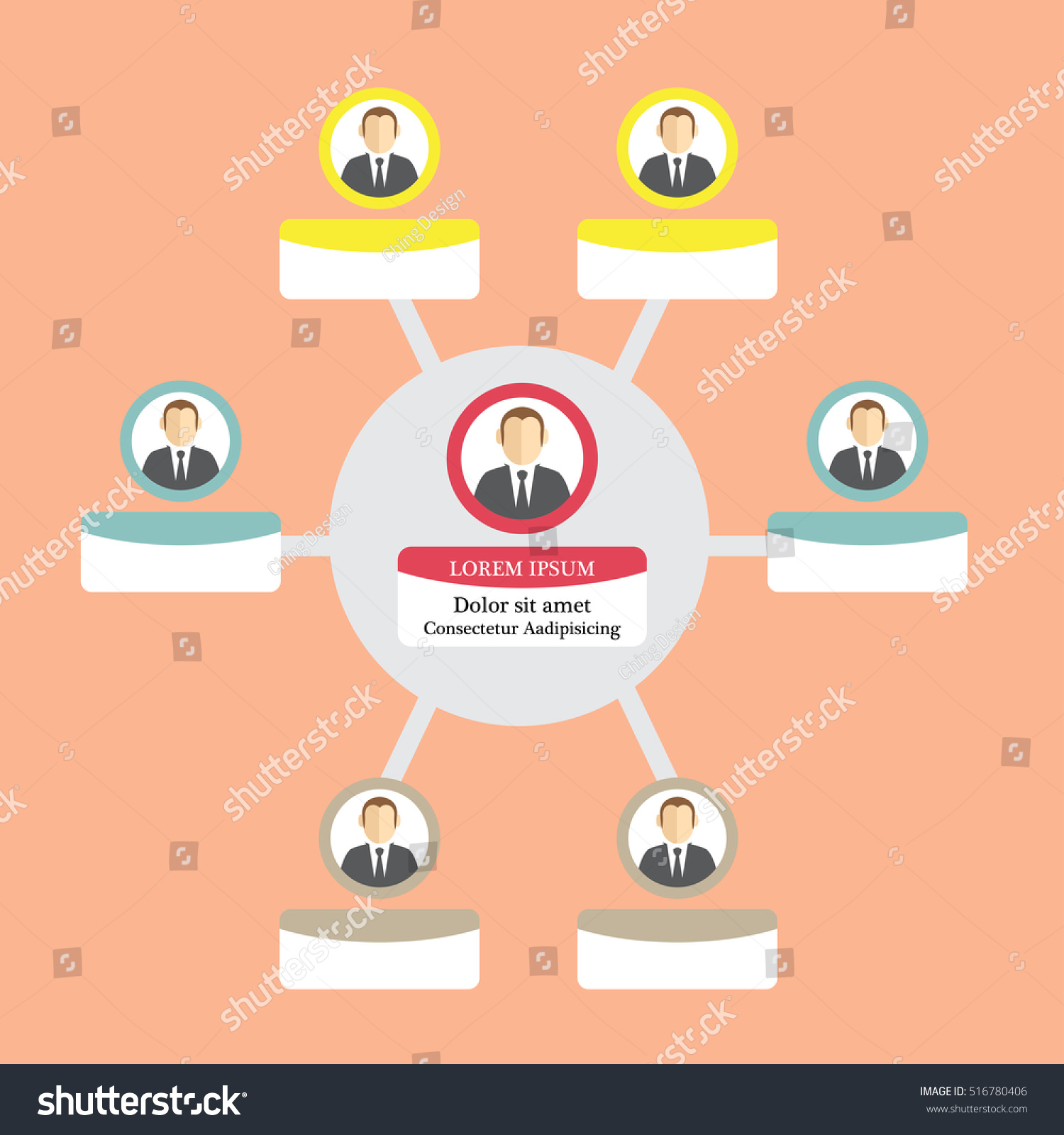 Organization Chart Info Graphics: Vector có sẵn (miễn phí bản quyền ...