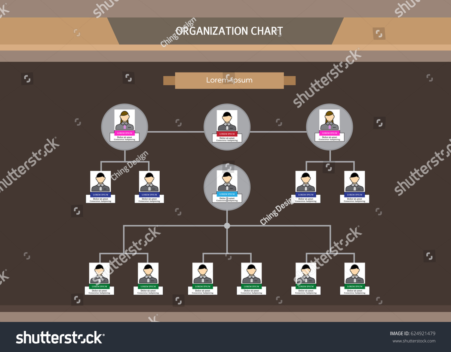 Organization Chart Info Graphics: เวกเตอร์สต็อก (ปลอดค่าลิขสิทธิ์ ...
