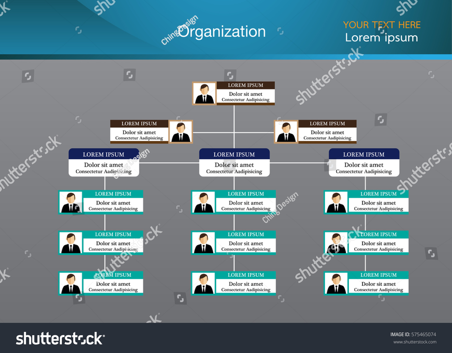 Organization Chart Infographics: เวกเตอร์สต็อก (ปลอดค่าลิขสิทธิ์ ...