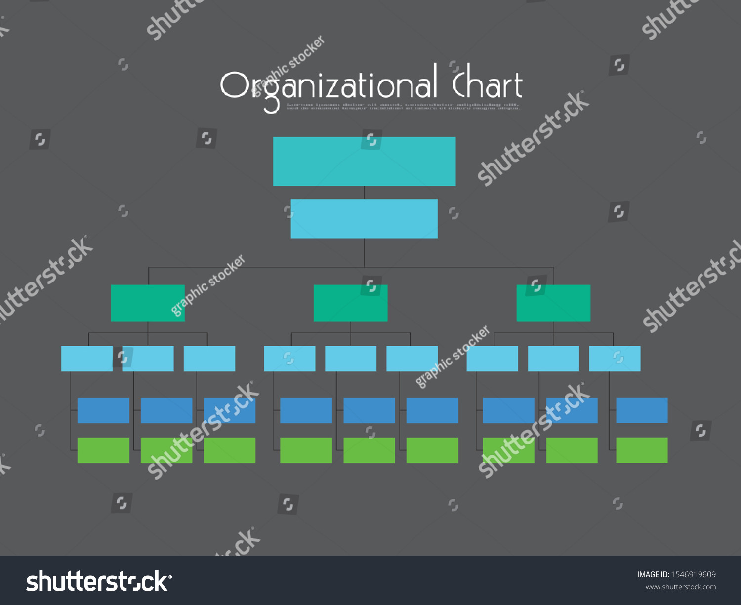 Organization Chart Infographicsbusiness Flowchart Work Processvector ...