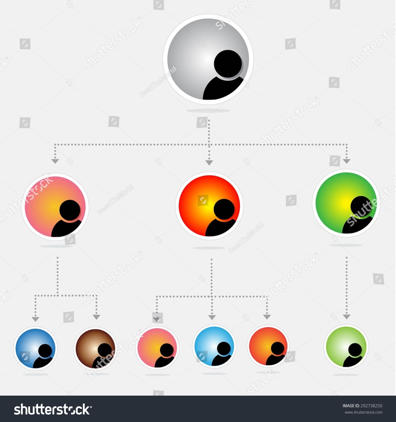 Organization Chart Infographics Vector Illustration Stock Vector ...
