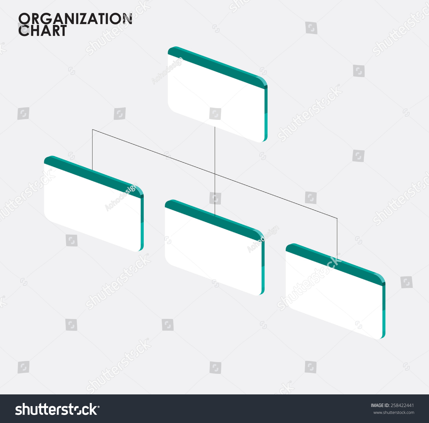 Organization Chart Infographics Treeorganization Chart Template Stock ...