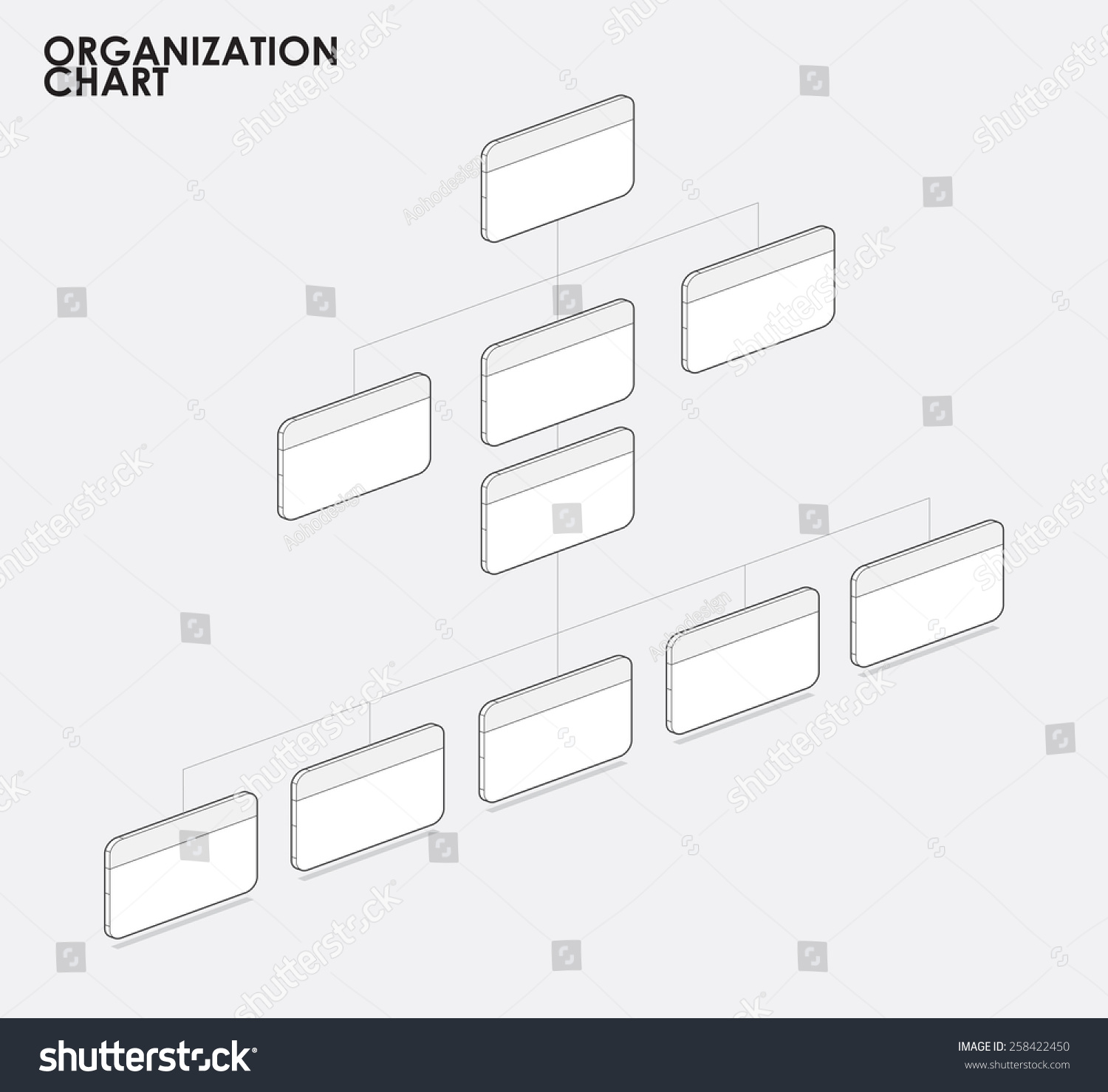 Organization Chart Infographics Tree Organization Chart: vector de ...