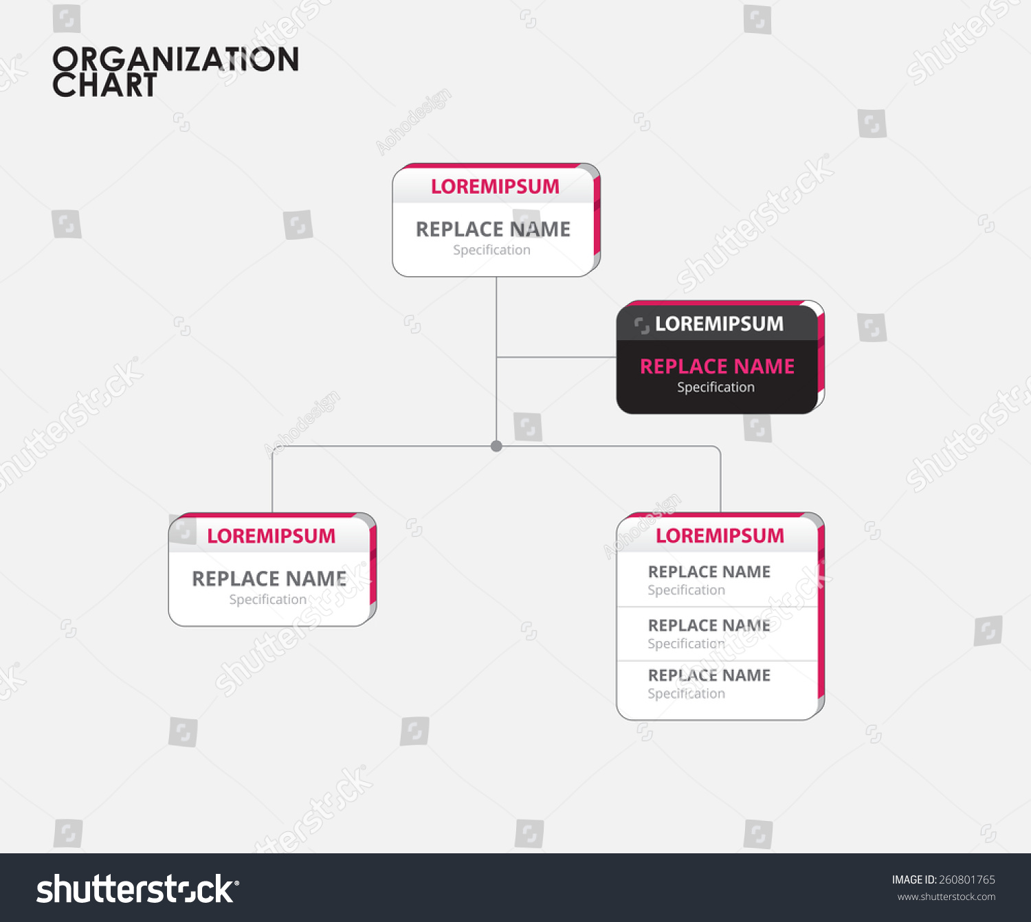 Organization Chart Infographics Tree Vector Illustration 库存矢量图（免版税 ...