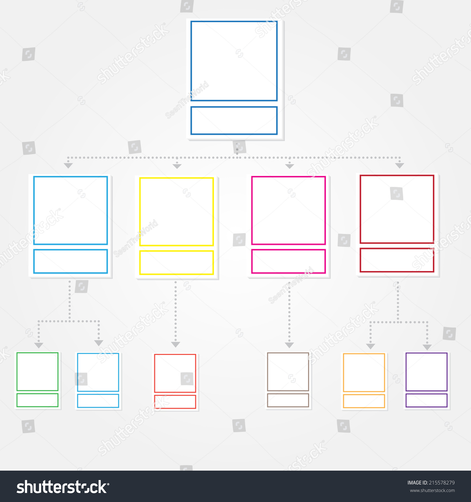 Organization Chart Template: เวกเตอร์สต็อก (ปลอดค่าลิขสิทธิ์) 215578279 ...