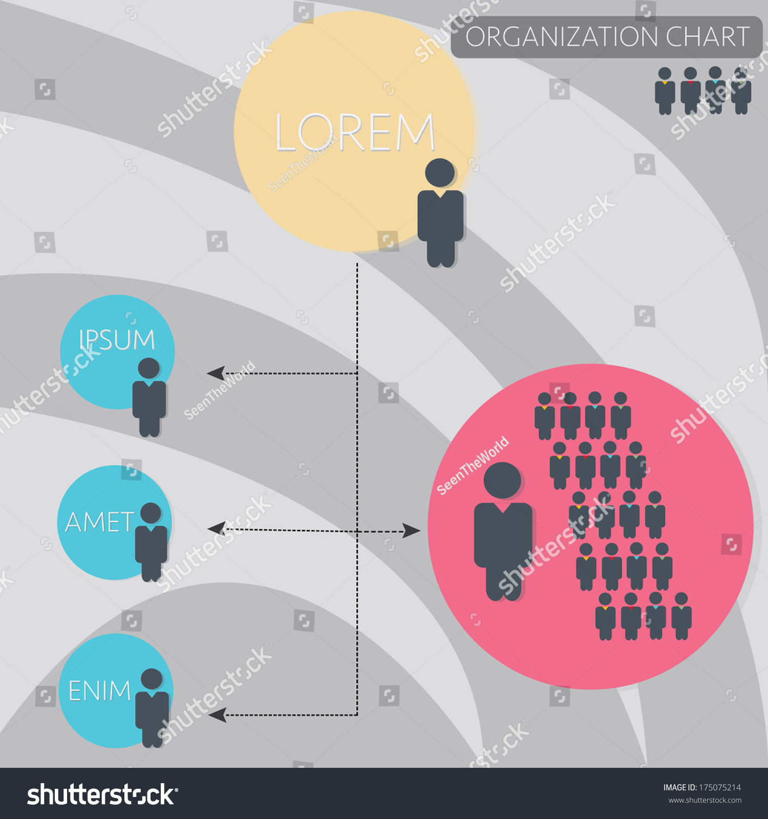 Organization Chart Vector: เวกเตอร์สต็อก (ปลอดค่าลิขสิทธิ์) 175075214 ...