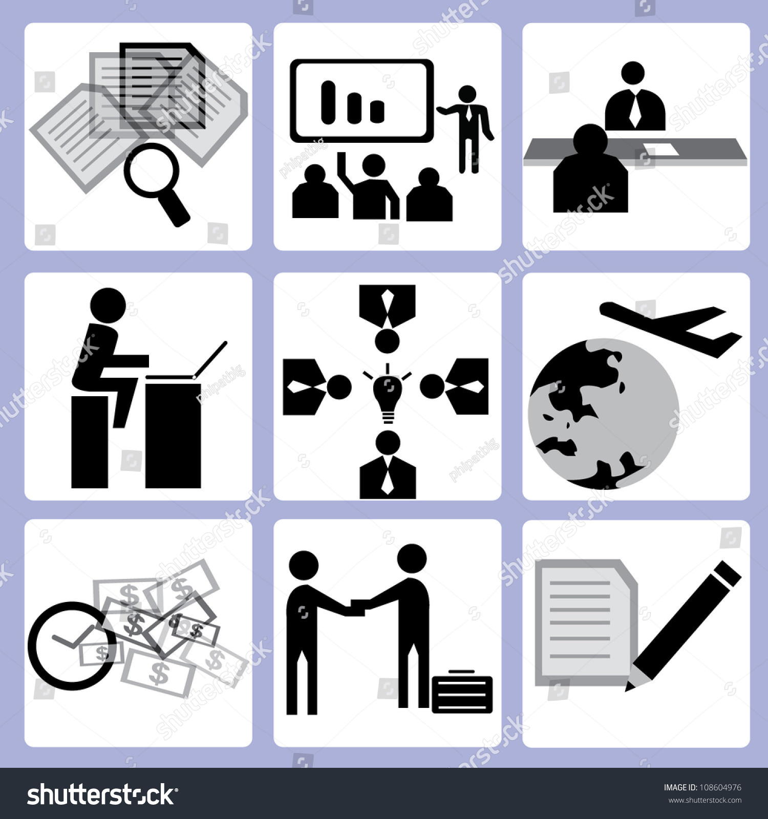 Organization Development Human Resource Management Icon Stock Vector ...