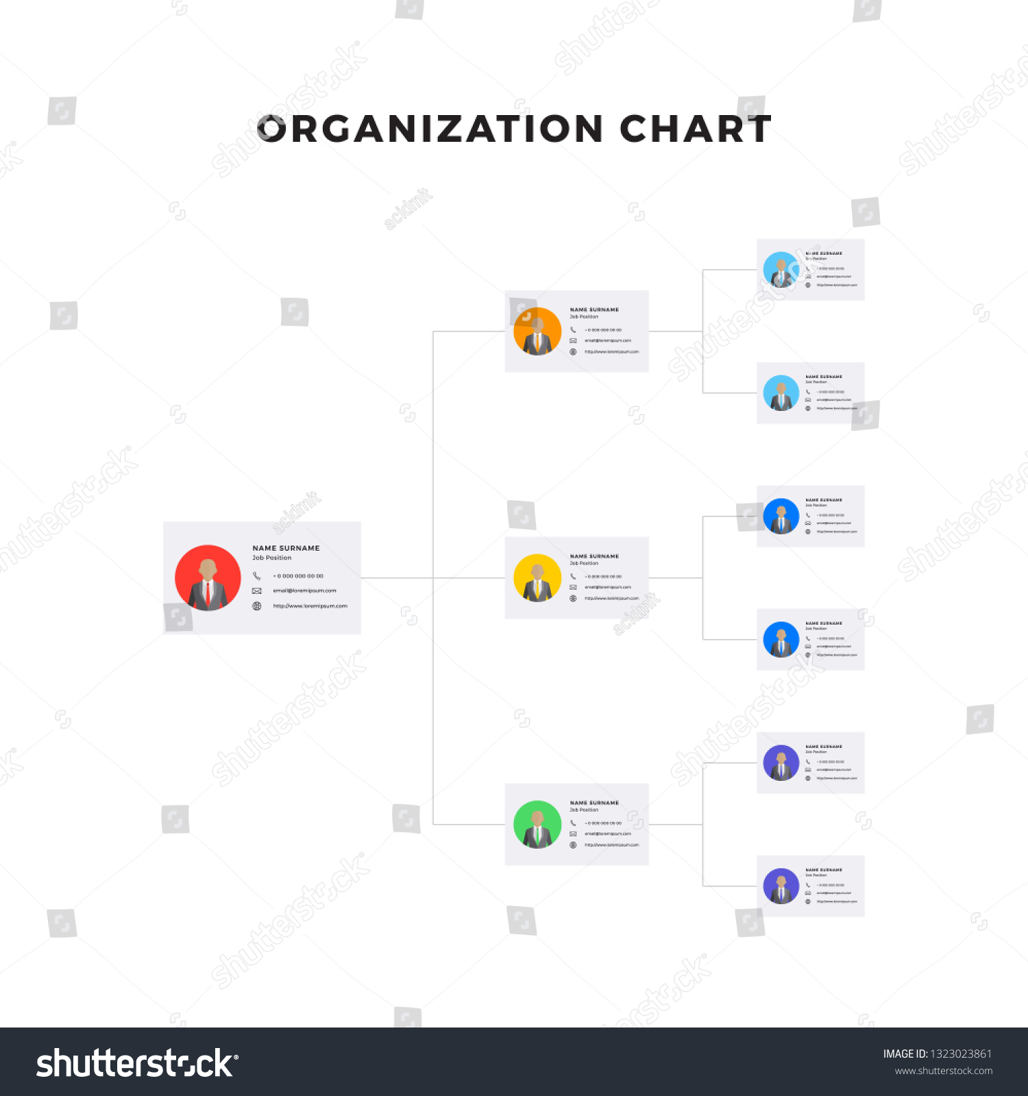 Vektor Stok Organizational Structure Company Business Hierarchy ... Vektor Stok Organizational Structure Company Business Hierarchy ...
