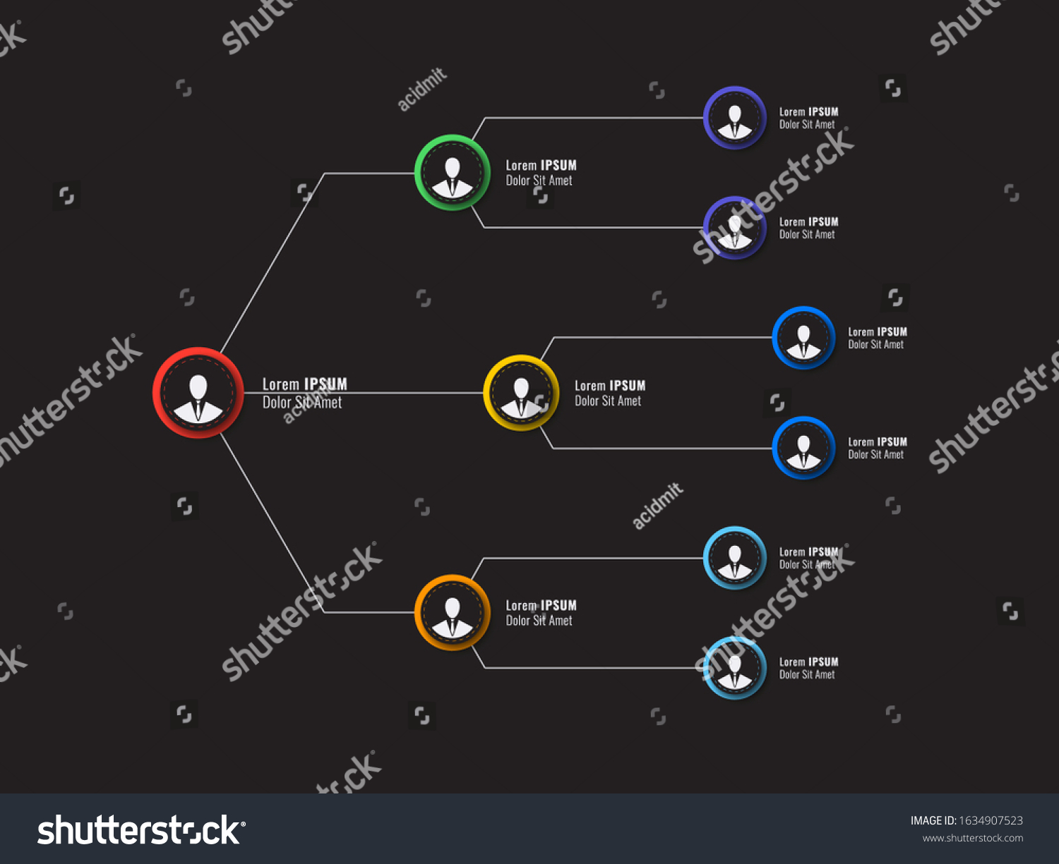 Organizational Structure Company Business Hierarchy Infographic: Stock ... Organizational Structure Company Business Hierarchy Infographic: Stock ...