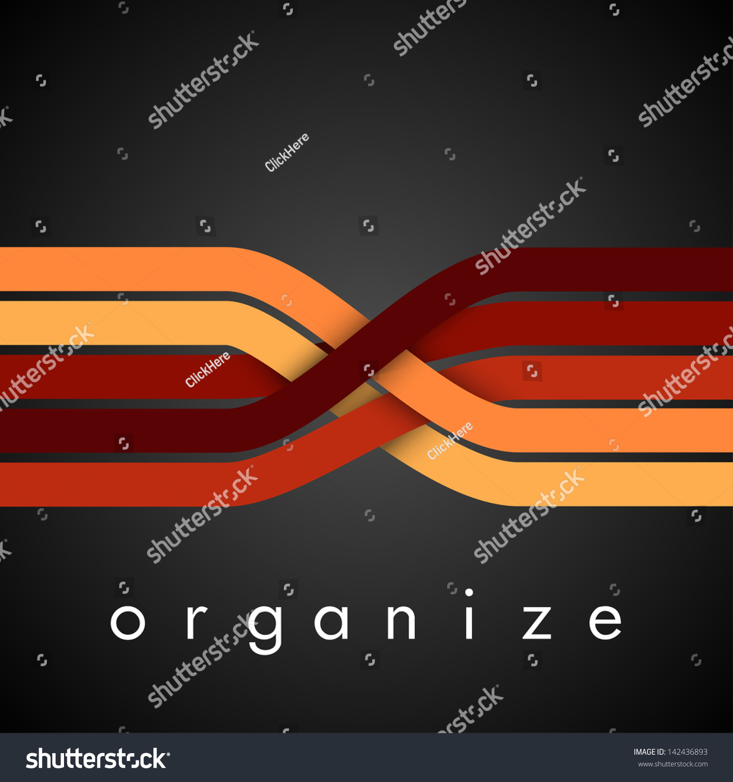 Organize Eps10 Vector Stock Vector (Royalty Free) 142436893