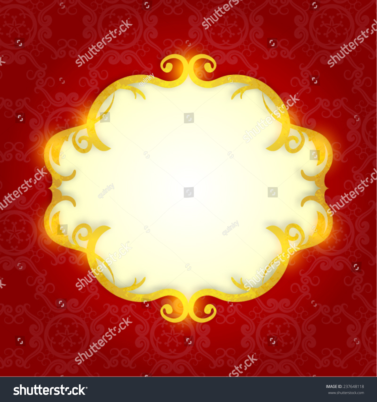 Oriental Chinese Frame Vector Design Stock Vector (Royalty Free ...