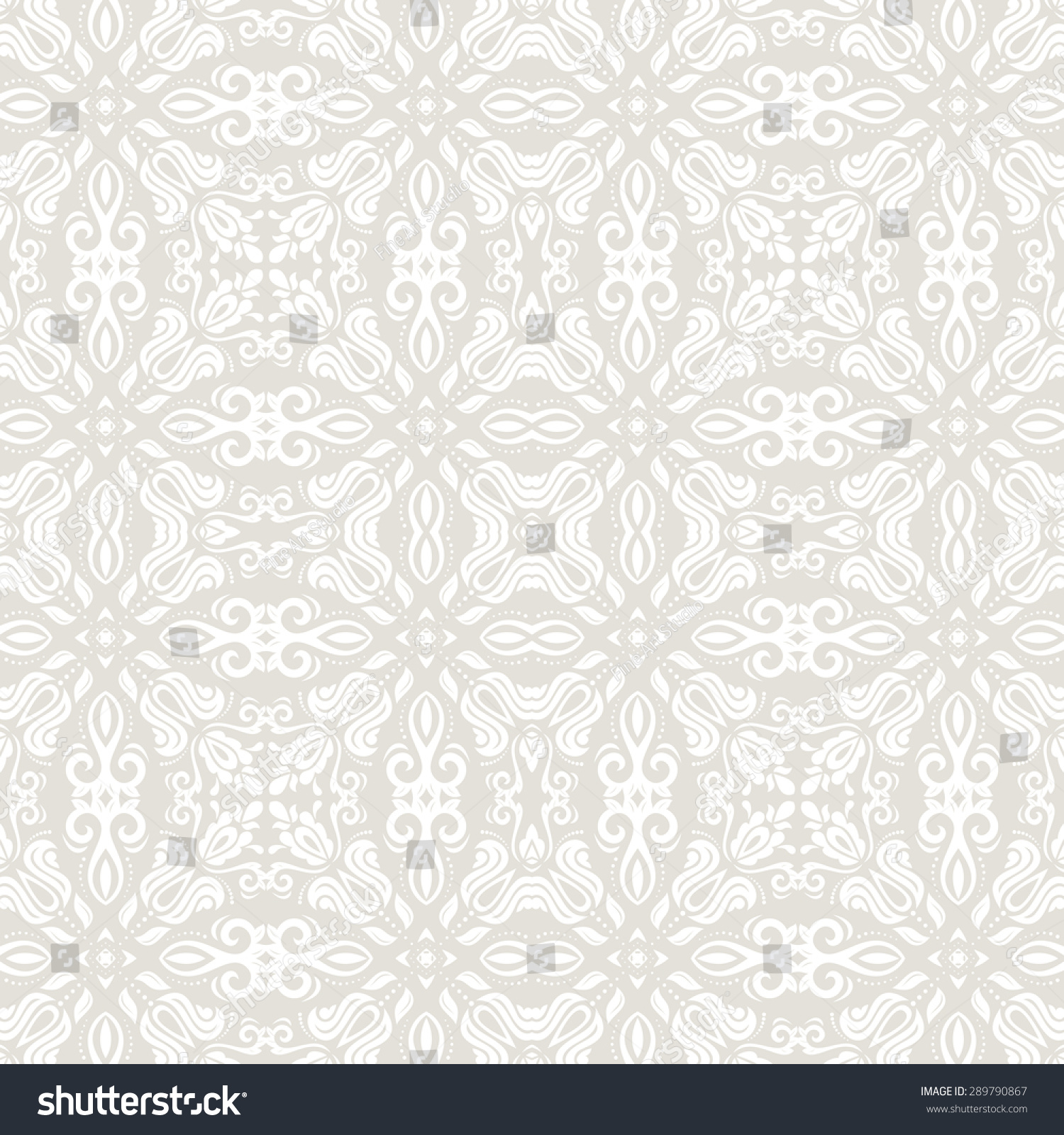Oriental Vector Fine Classic Texture Seamless Stock Vector (Royalty ...
