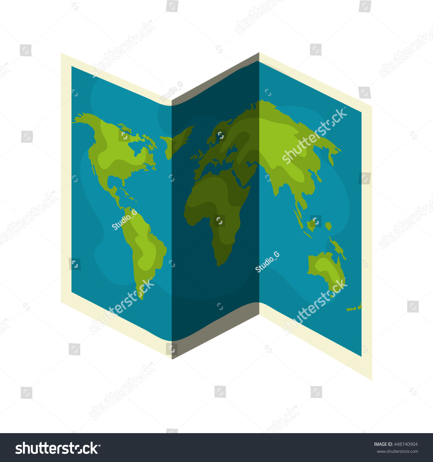 Orienteering Theme Design Isolated Flat Icon Stock Vector (Royalty Free ...