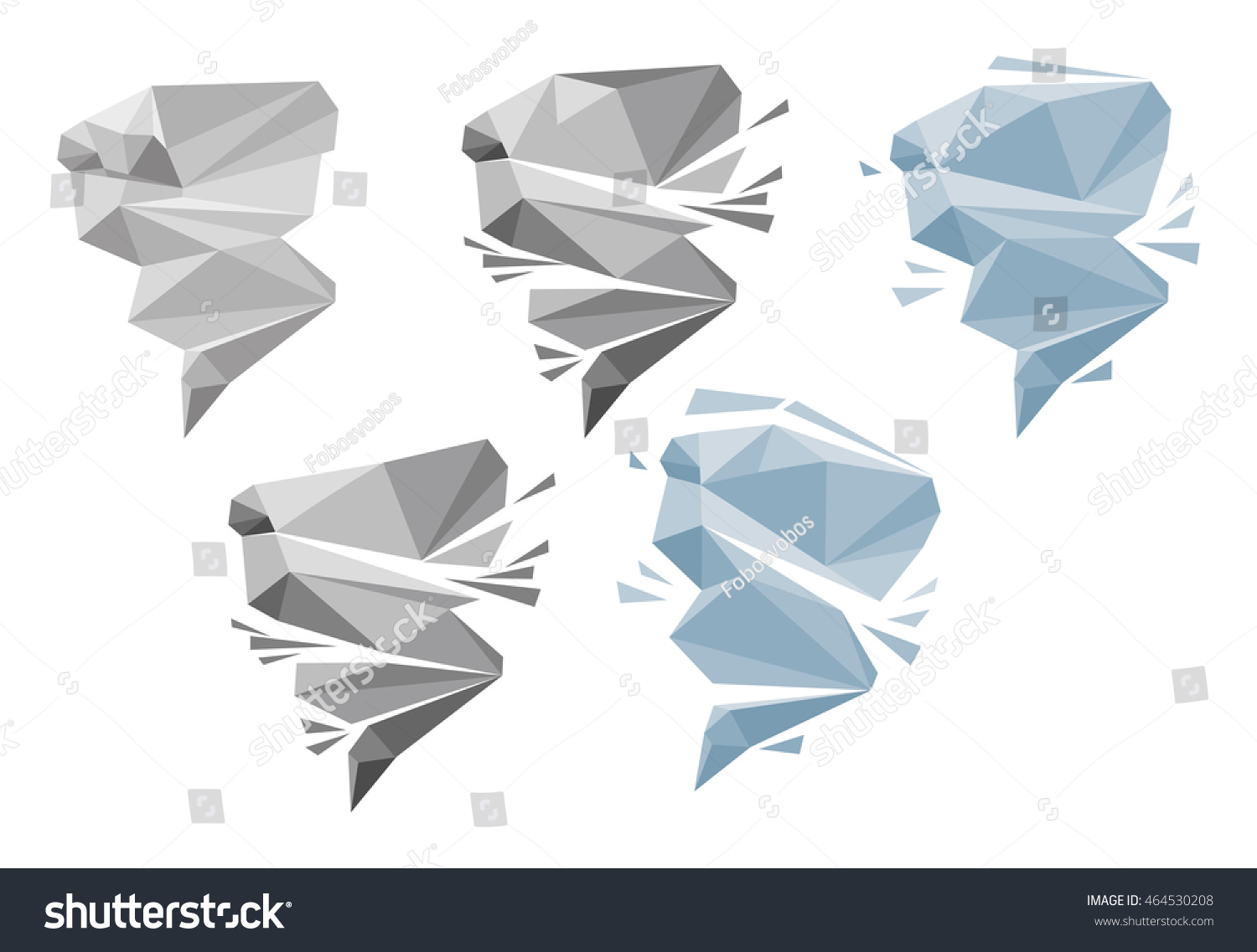 Origami Wind Tornado: vector de stock (libre de regalías) 464530208 ...